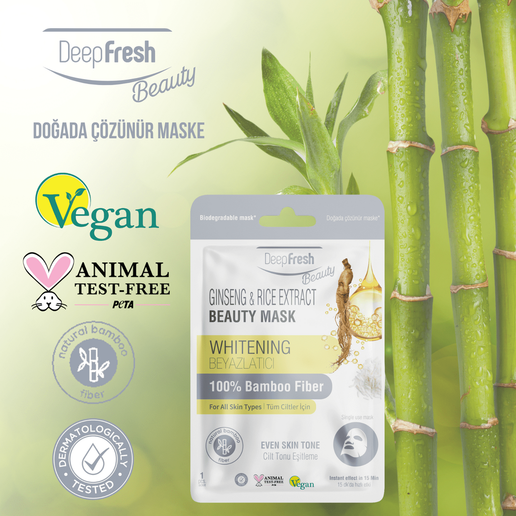 Deep Fresh Tek Kullanımlık Ginseng & Rice Beyazlatıcı Cilt Tonu ...